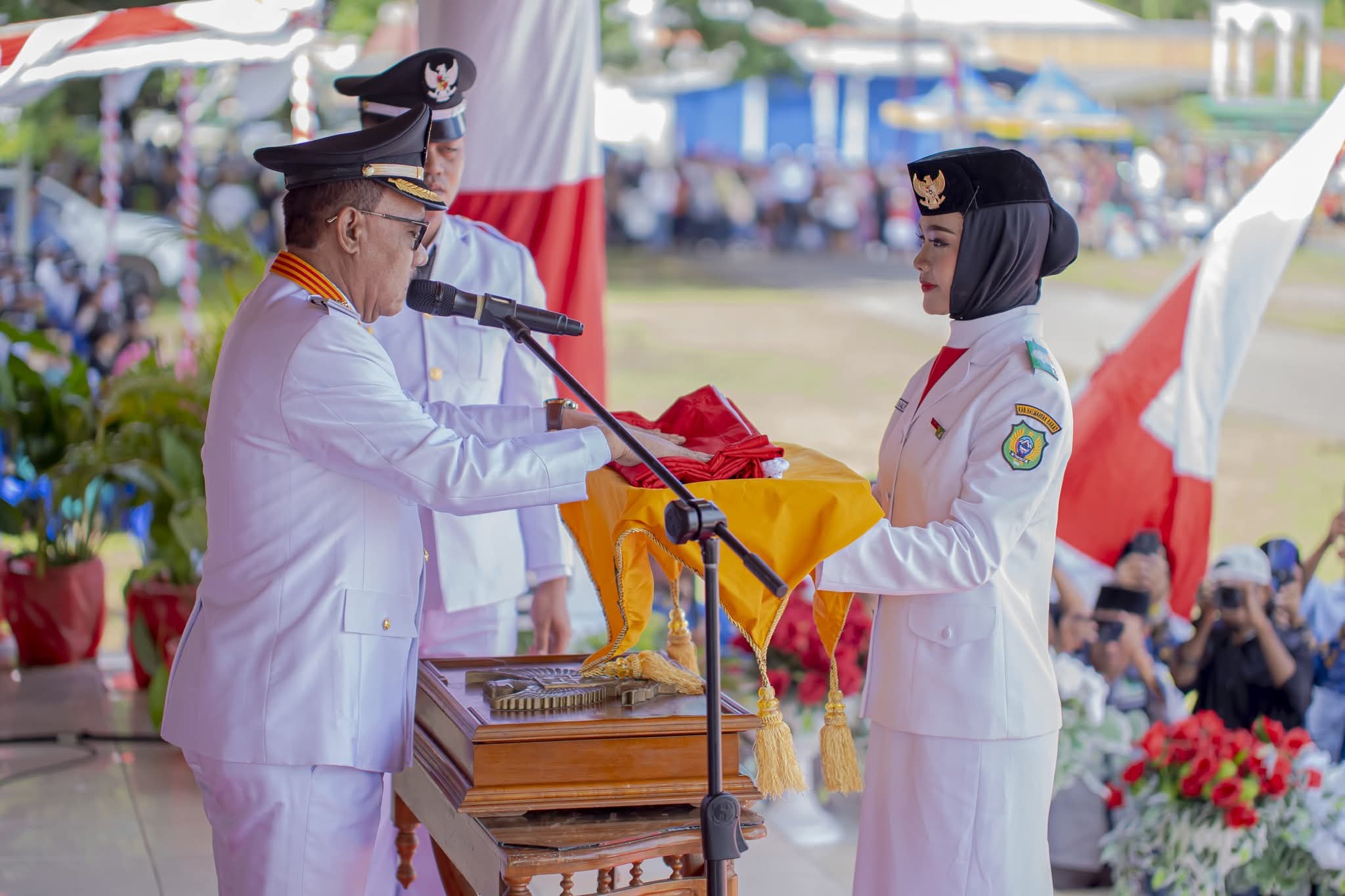Paskibraka Halmahera Barat Tuntaskan Tugas Sakral pada Peringatan HUT ...